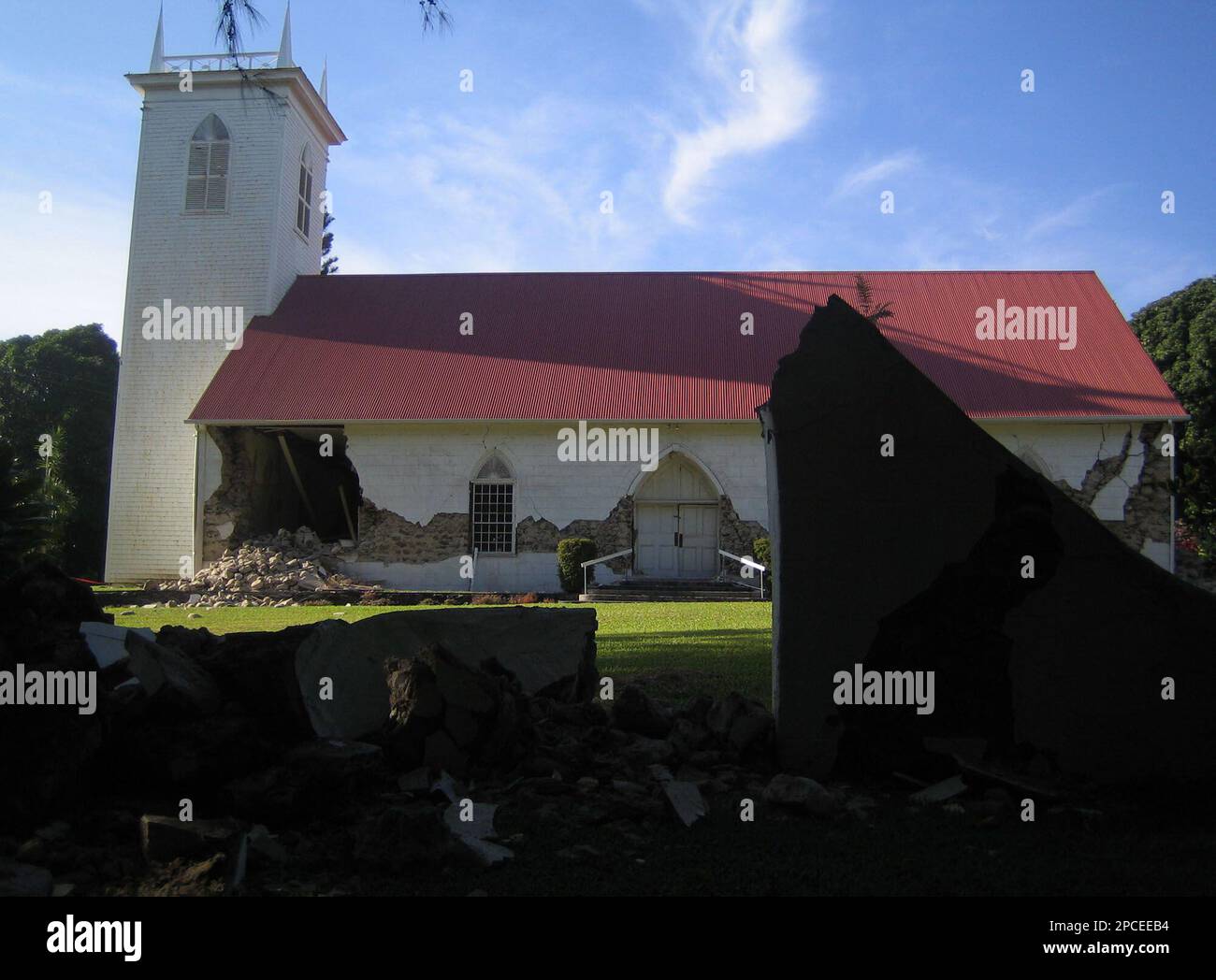The Kalahikiola Congregational Church in Kapaau, Hawaii, is shown after ...