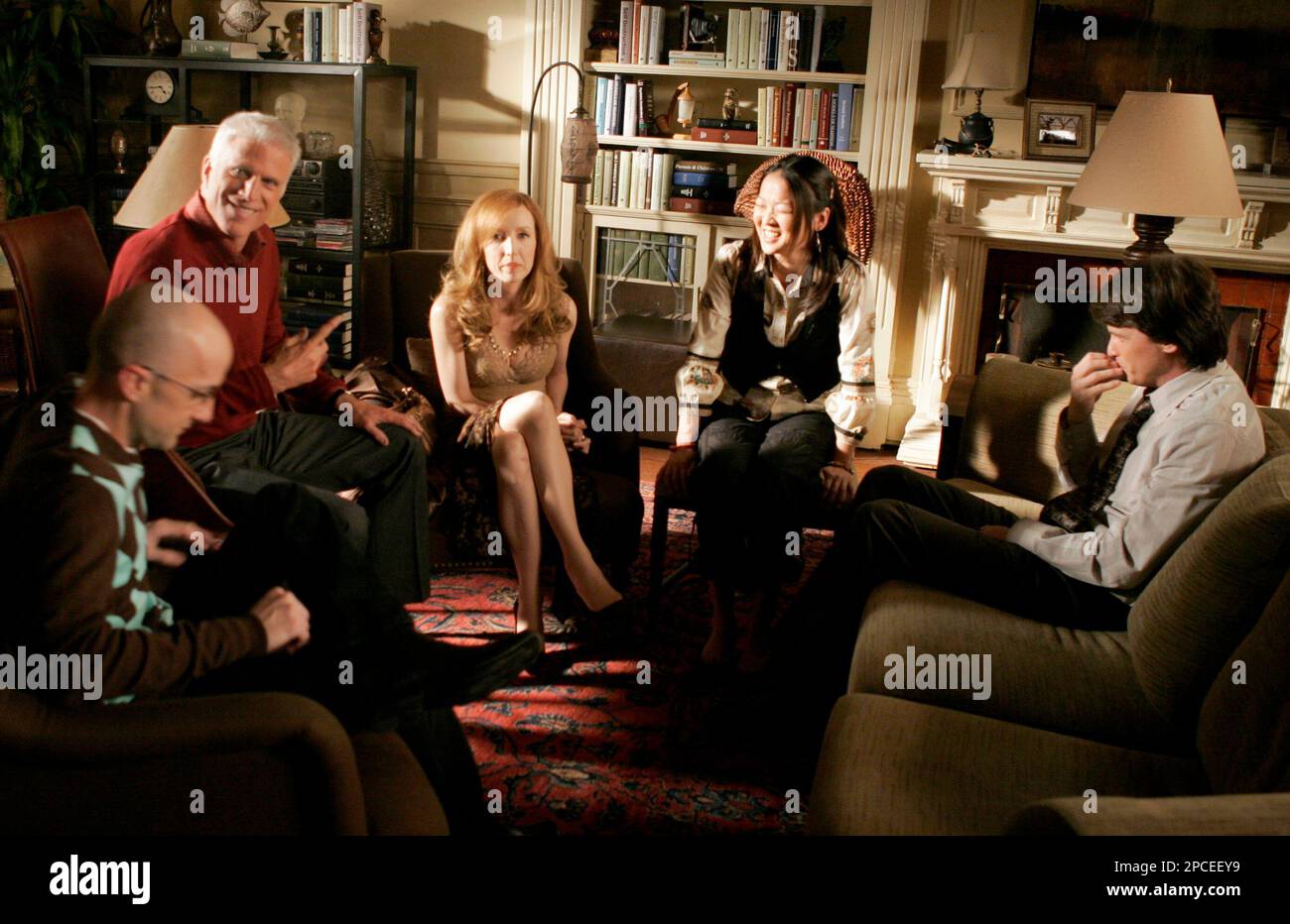 Cast members of the new ABC comedy series "Help Me Help You," from left ...