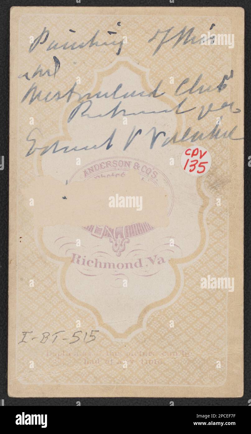 Gen'l. J.E.B. Stuart, modelled by Edward V. Valentine / Anderson & Co ...