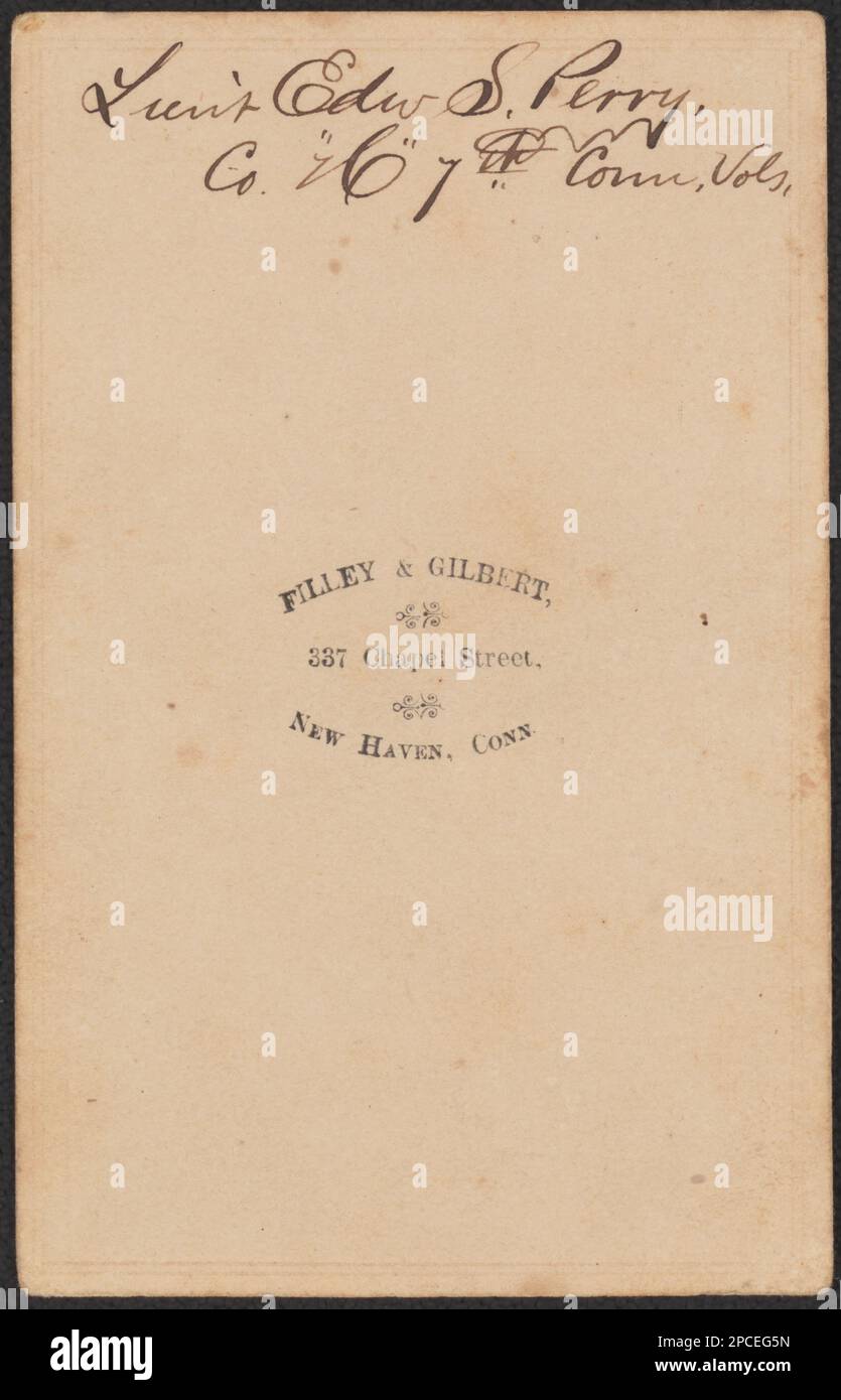 Captain Edward S. Perry of Cos. H and I, 7th Connecticut Infantry ...