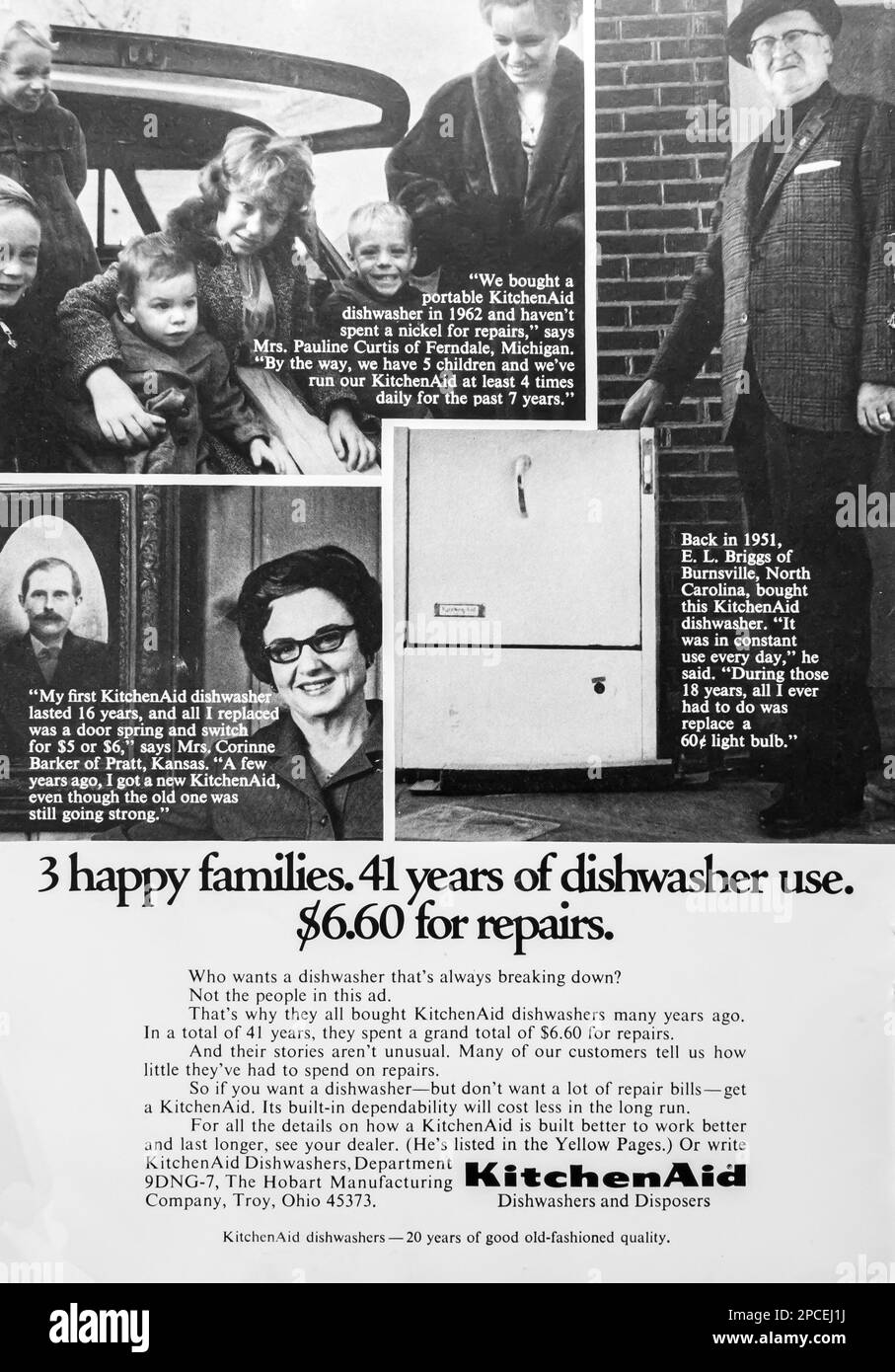 1960s kitchen adverts hi-res stock photography and images - Alamy