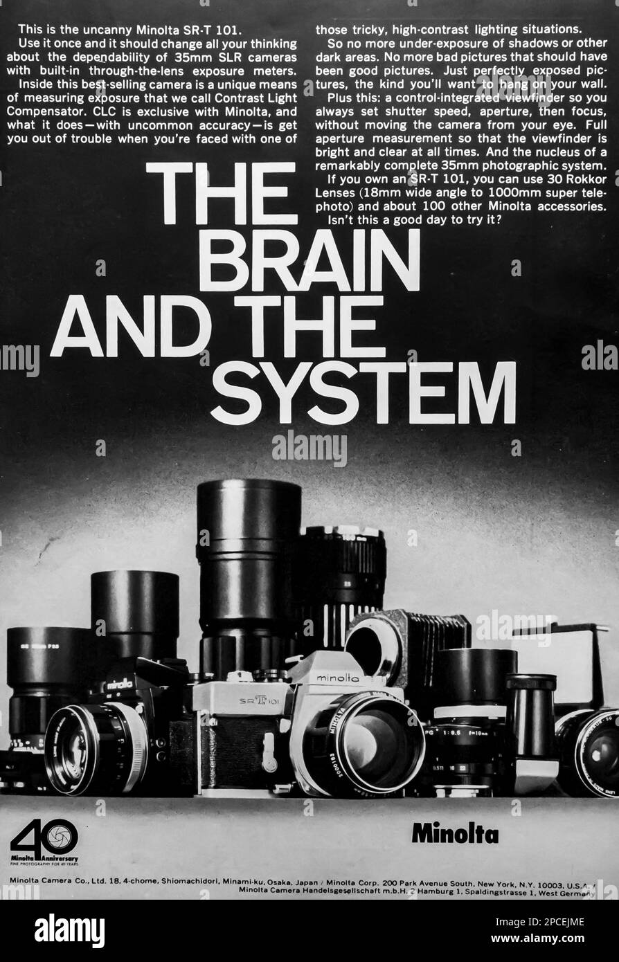 Minolta srt 101 hi-res stock photography and images - Alamy