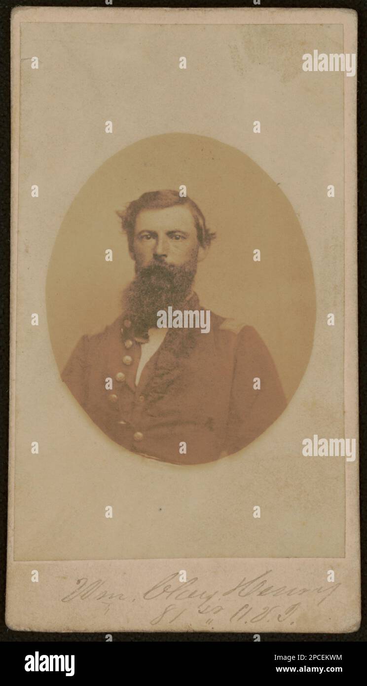 Major William Clay Henry of Co. H, 81st Ohio Infantry Regiment in ...