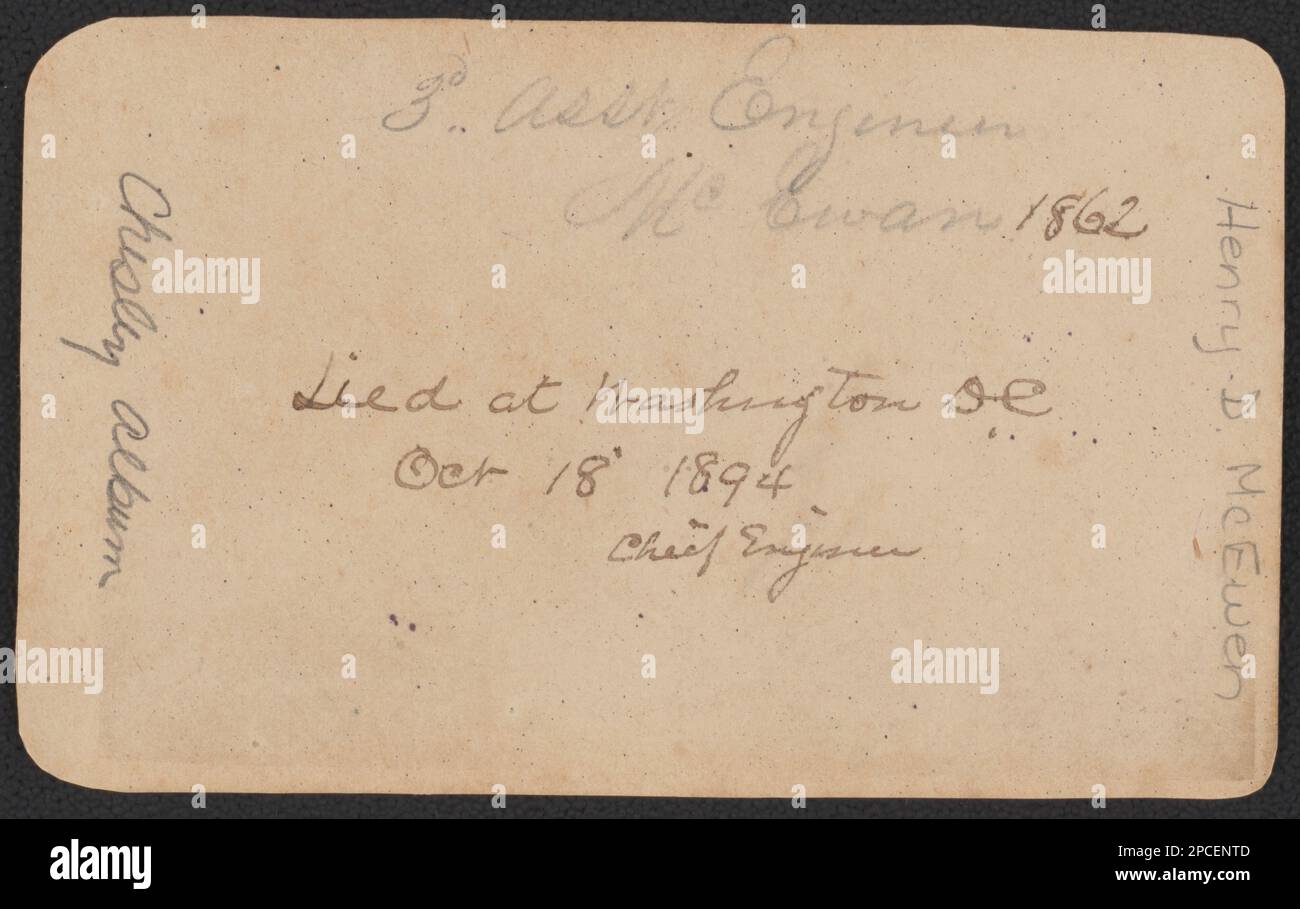 2nd Assistant Engineer Henry D. McEwen of U.S. Navy in uniform with ...