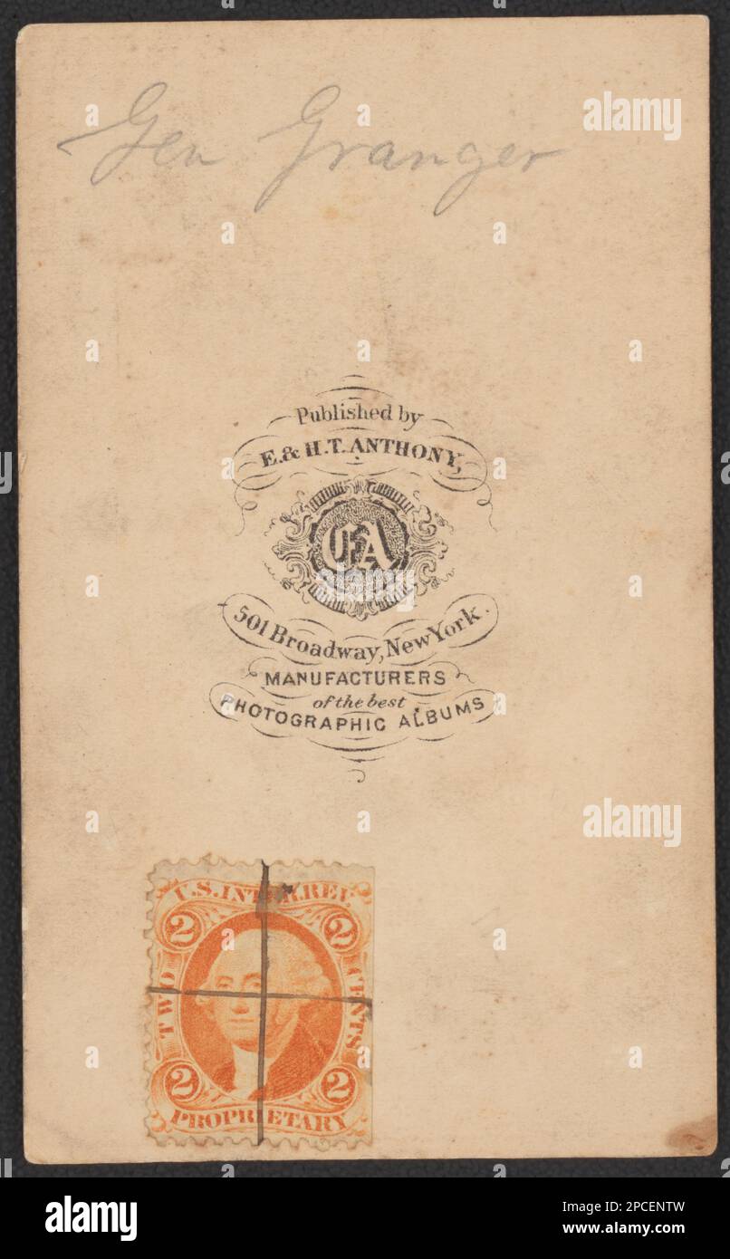 Major General Gordon Granger of 2nd Michigan Cavalry Regiment and U.S ...