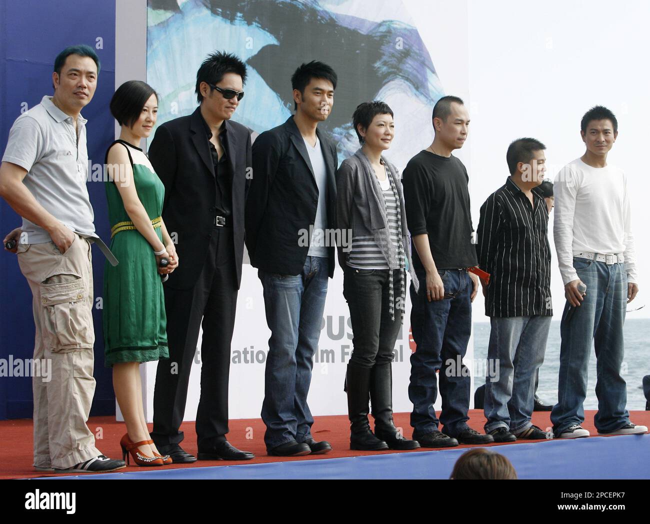 From right: Hong Kong movie star Andy Lau, Malaysian director Ho Yuhang ...