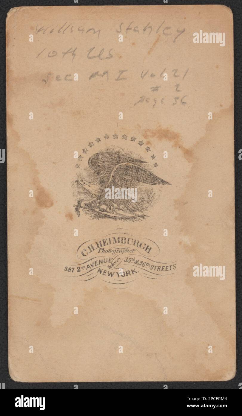 Captain William Stanley of Co. K, 10th Regular Army Infantry Regiment ...