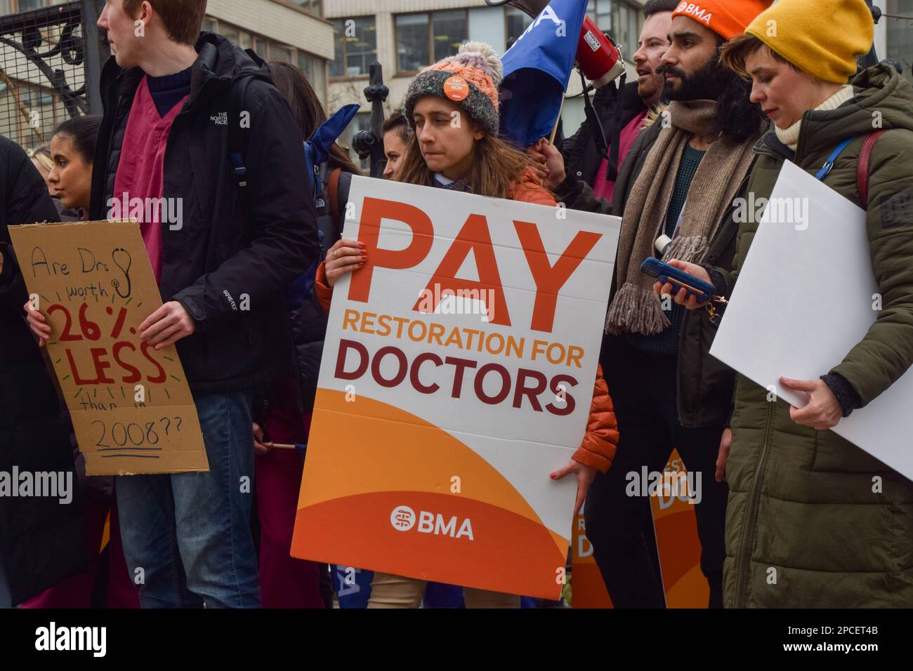 London, England, UK. 13th Mar, 2023. BMA (British Medical Association ...