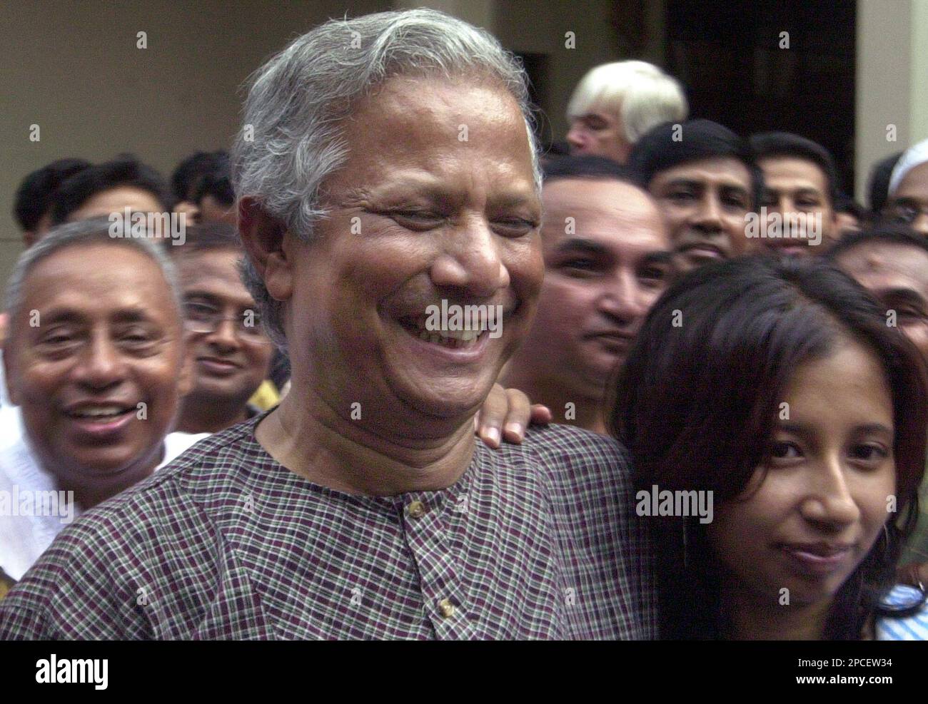 Bangladeshi Nobel Peace Prize winner Muhammad Yunus smiles, as his ...