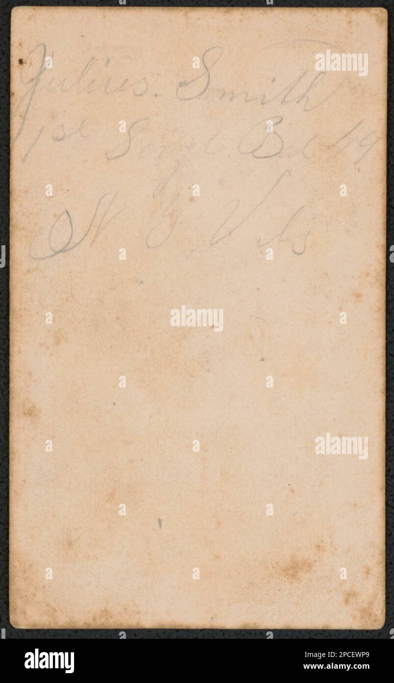 Second Lieutenant Julius Smith of Co. E, 49th New York Infantry ...
