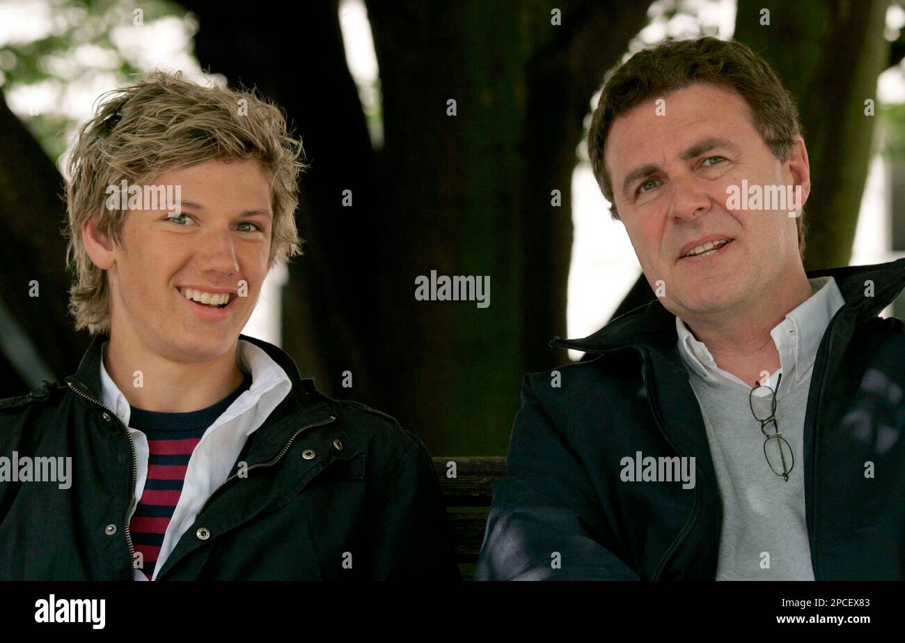 British actor Alex Pettyfer, left, and director Geoffrey Sax pose in ...