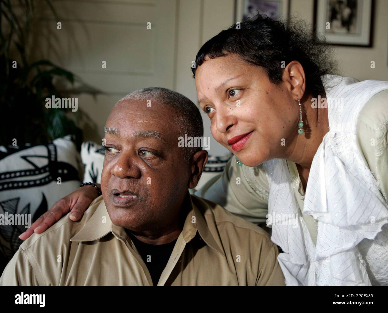 Black Panther Party co-founder Bobby Seale poses with his wife, Leslie ...