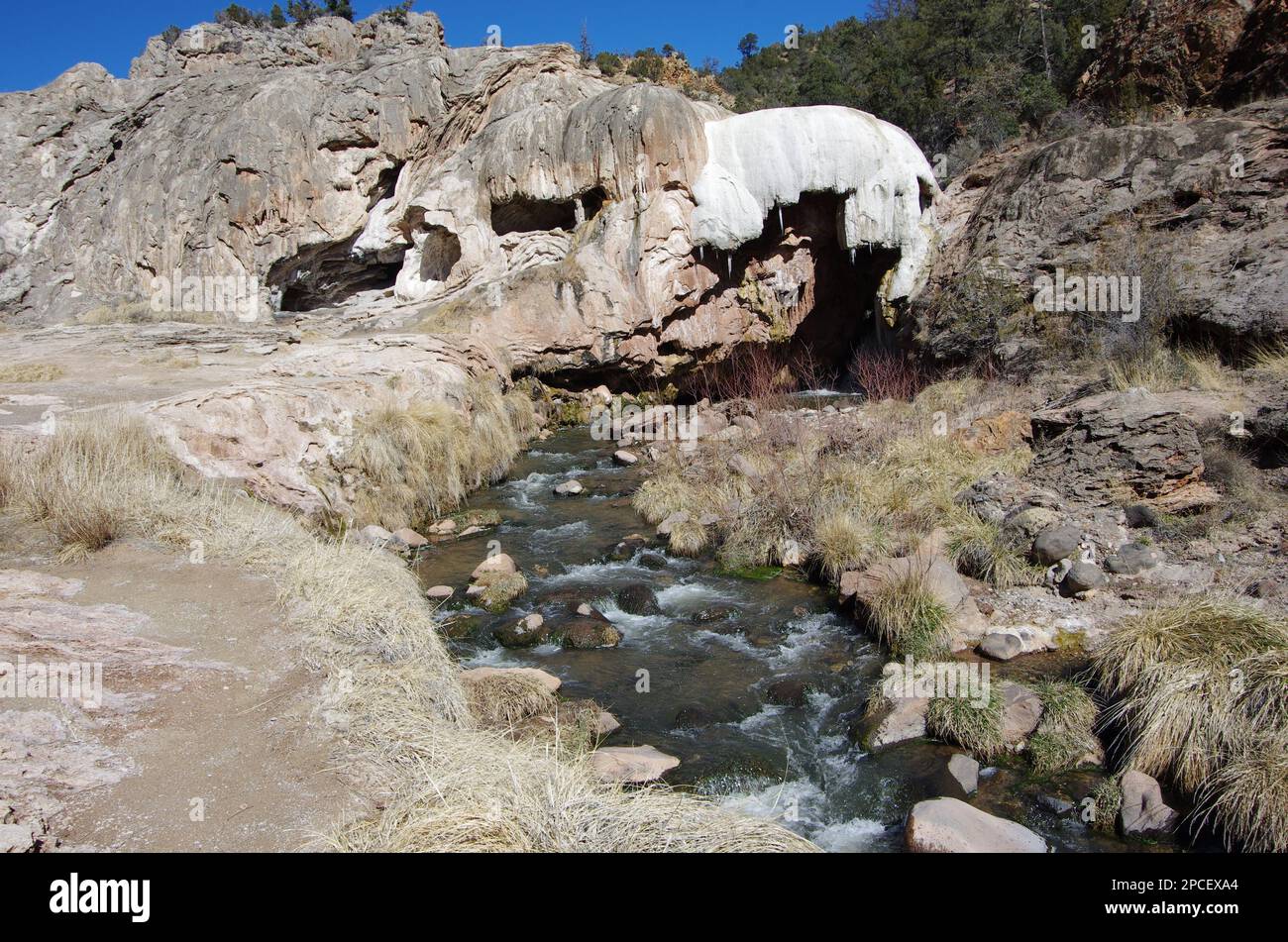 Soda Dam Jemez Springs New Mexico Stock Photo - Alamy