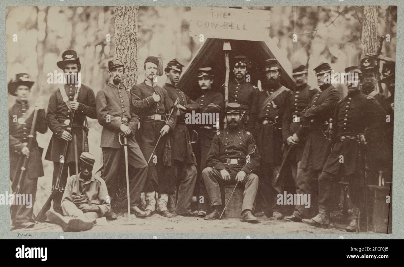 Ninth Massachusetts Infantry Camp near Washington, D.C., 1861. No. 8142 ...