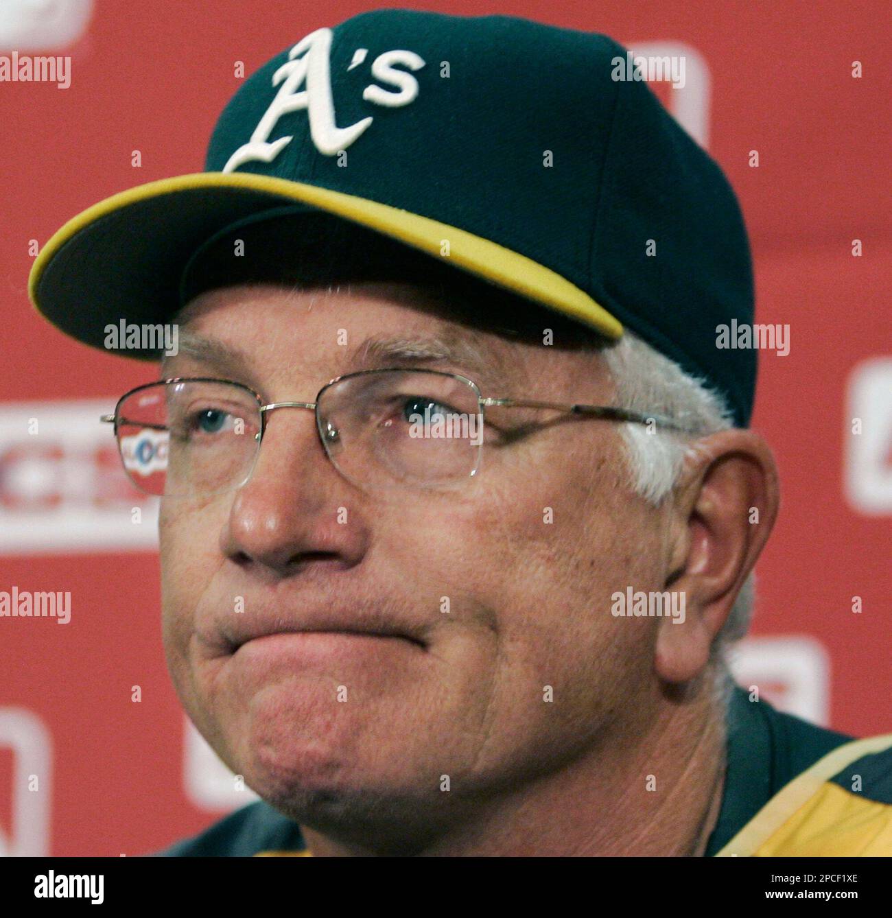 Oakland Athletics manager Ken Macha speaks about New York Yankees ...