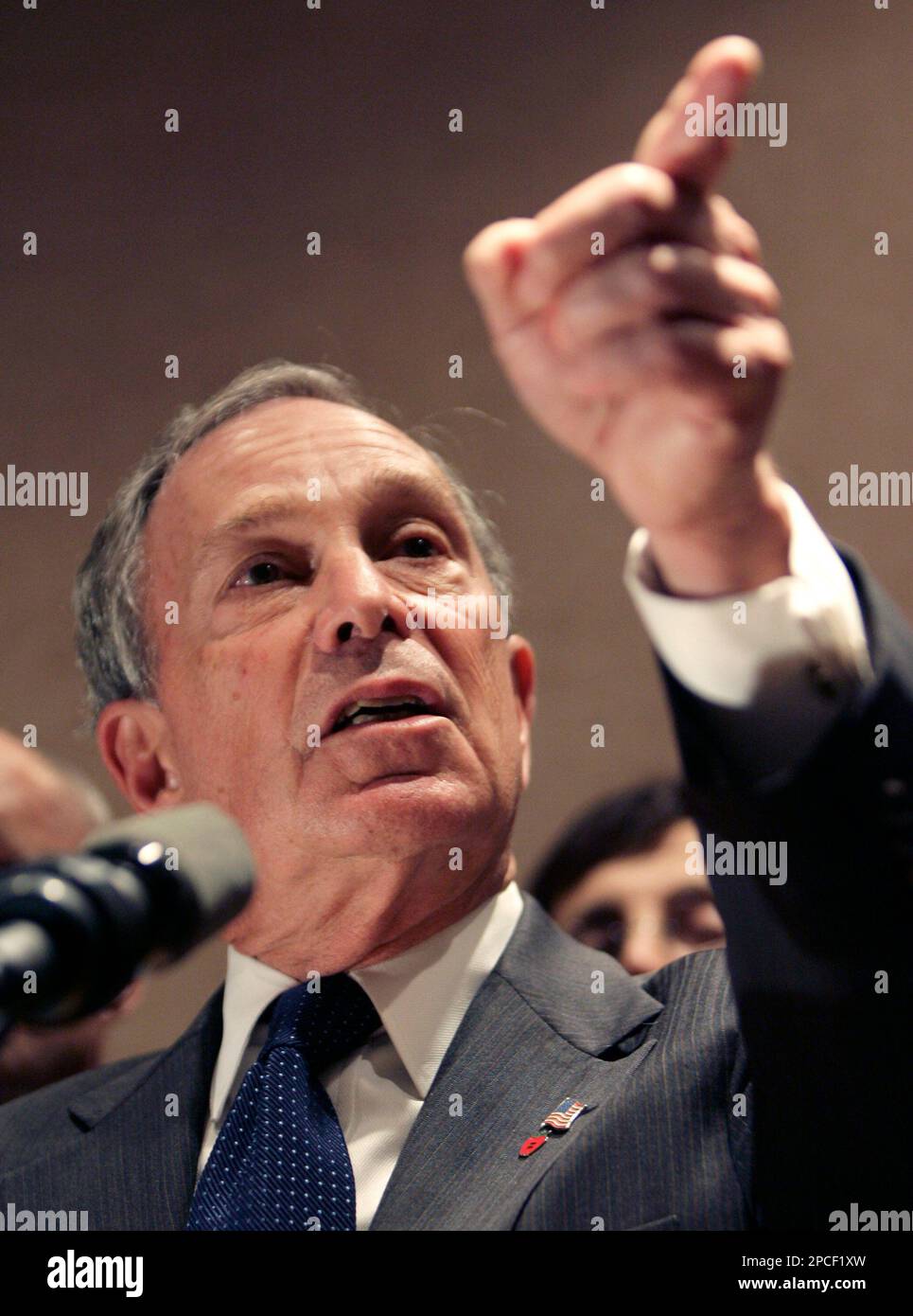 New York City Mayor Michael Bloomberg speaks about a small plane crash ...
