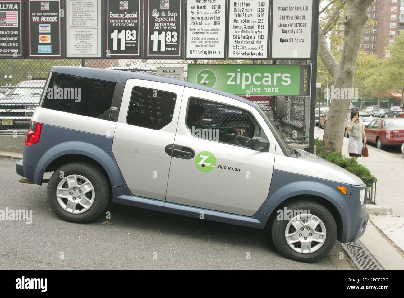 Rolling in a Zipcar. (AP Photo/Hiroko Masuike Stock Photo - Alamy