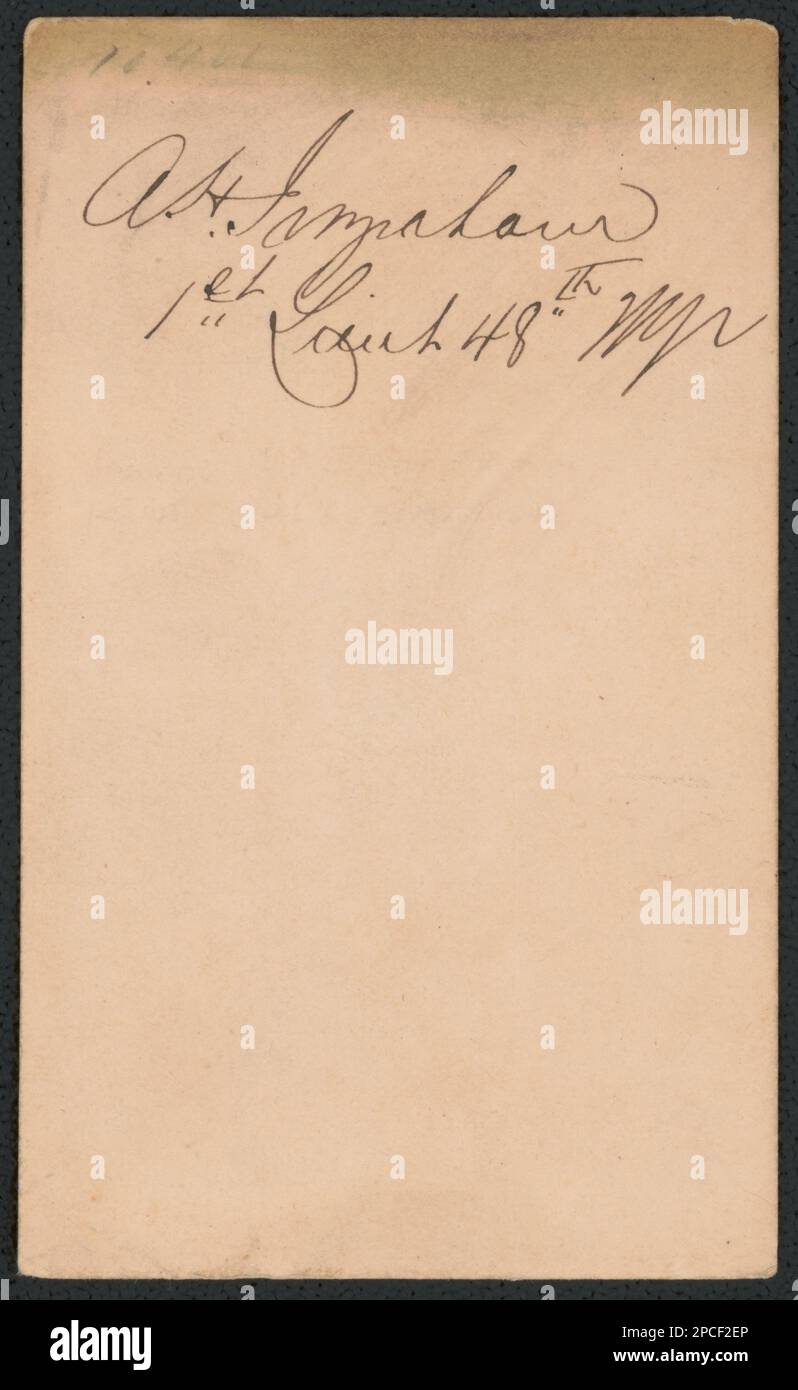 First Lieutenant Aaron Hunt Ingraham of Co. F, Co. G, and Co. C, 48th ...