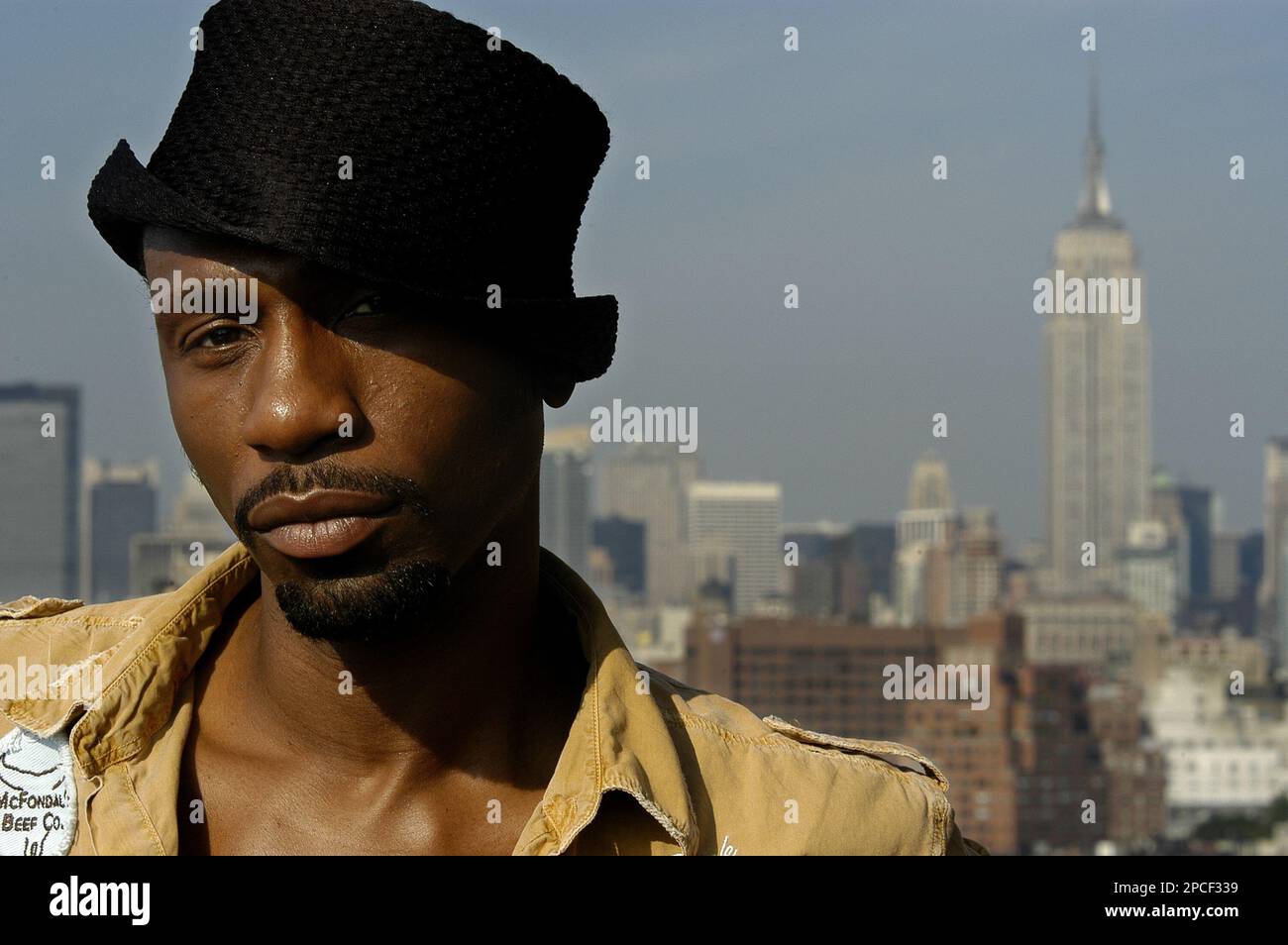 Singer and actor Leon is photographed on the roof of Printing House Gym ...