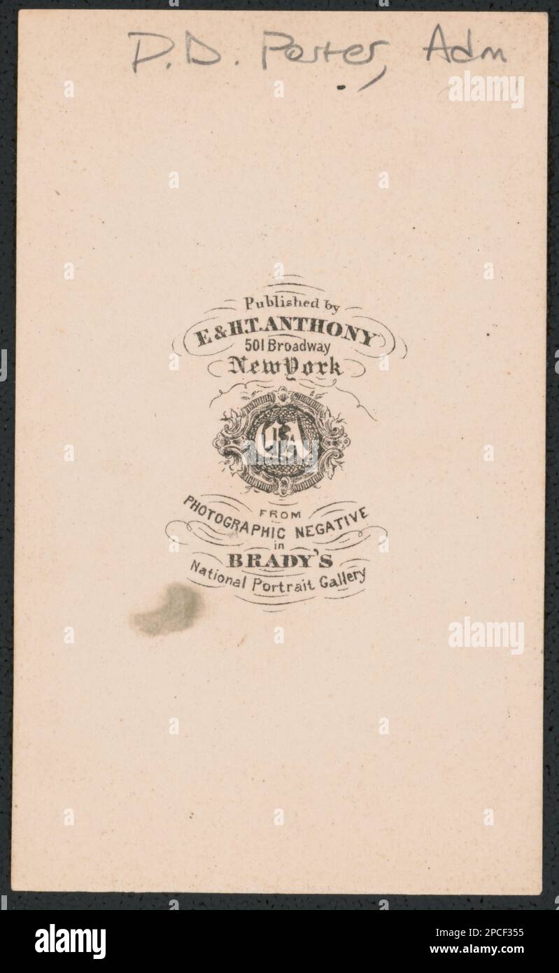 Admiral David Dixon Porter of U.S. Navy in uniform / From photographic ...