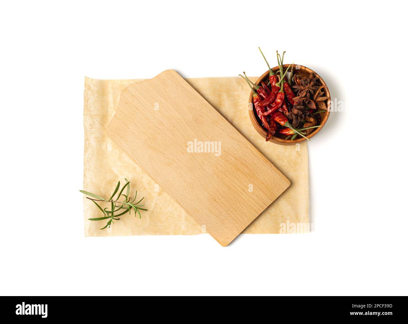 Wood Cutting Board Mockup Isolated, Vintage Chopping Board Background ...