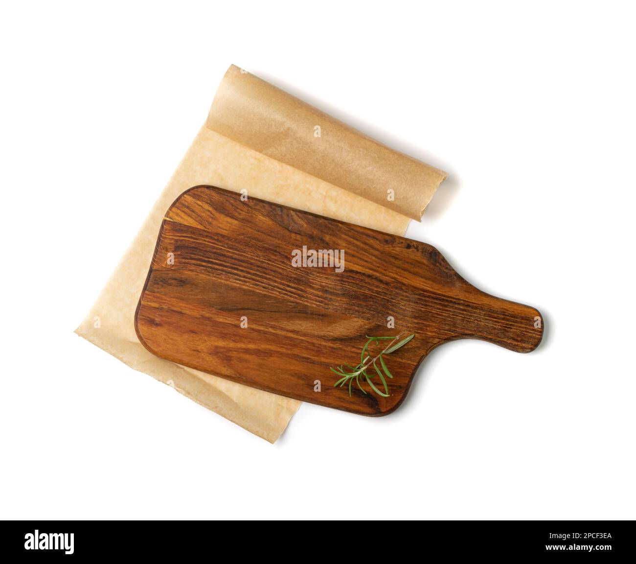 Wood Cutting Board Mockup Isolated, Vintage Chopping Board Background ...