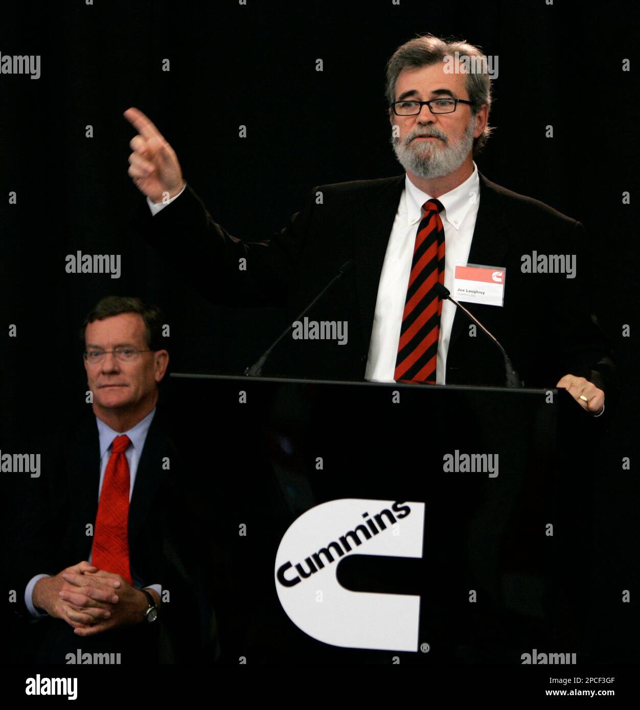 Joe Loughrey, right, president and chief operating officer and Tim ...