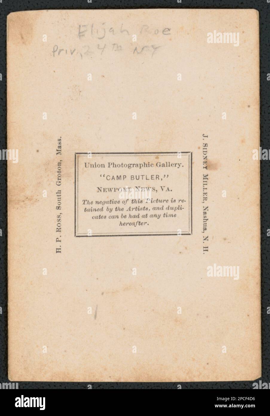 Private Elijah Rowe of Co. G, 24th New York Infantry Regiment in ...