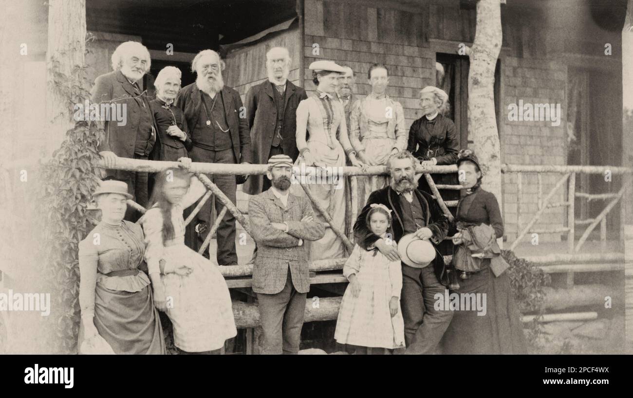 1892 ca , Baddeck, Nova Scotia , USA : The american telephone inventor ...