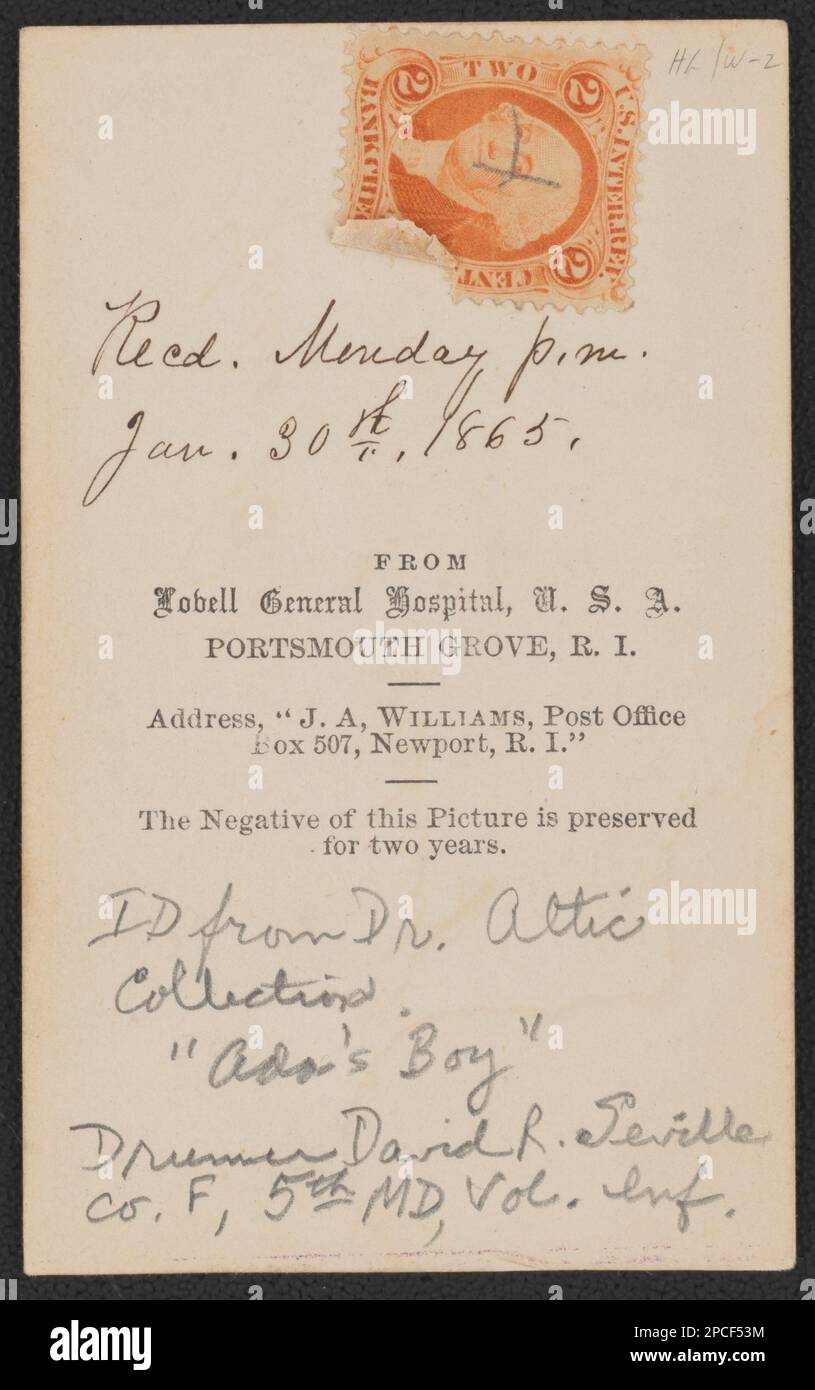 Drummer David R. Seville of Co. F, 5th Maryland Infantry Regiment in ...