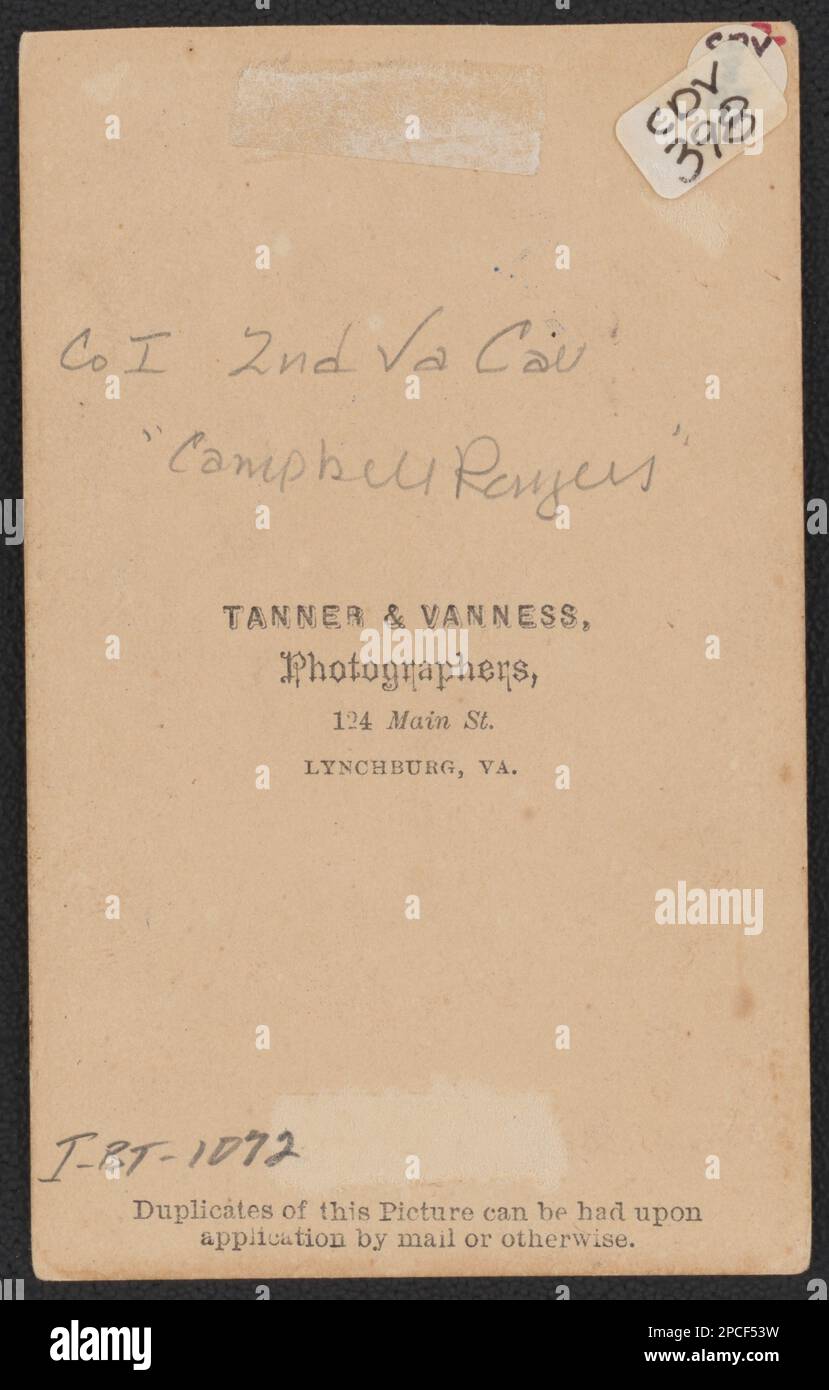 Captain John Dabney Alexander of Co. I, 2nd Virginia Cavalry Regiment ...