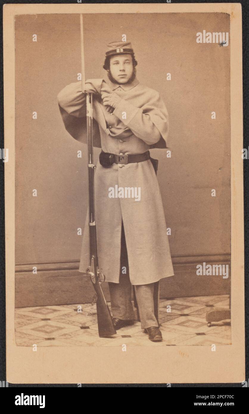 Unidentified soldier of Co. F, 23rd Massachusetts Infantry Regiment in ...