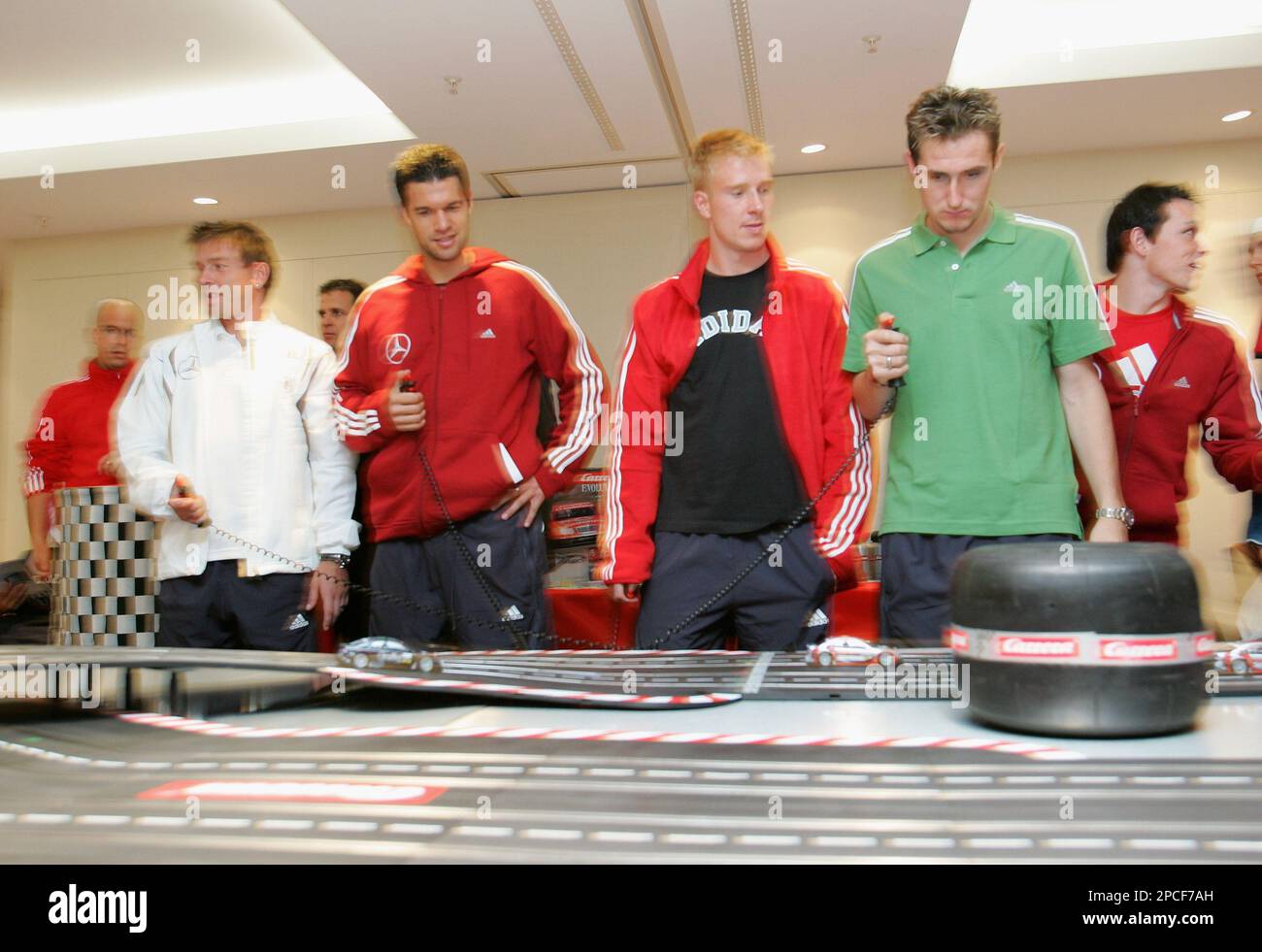 Bernd Schneider, Michael Ballack, Mike Hanke and Mirolsav Klose of the ...