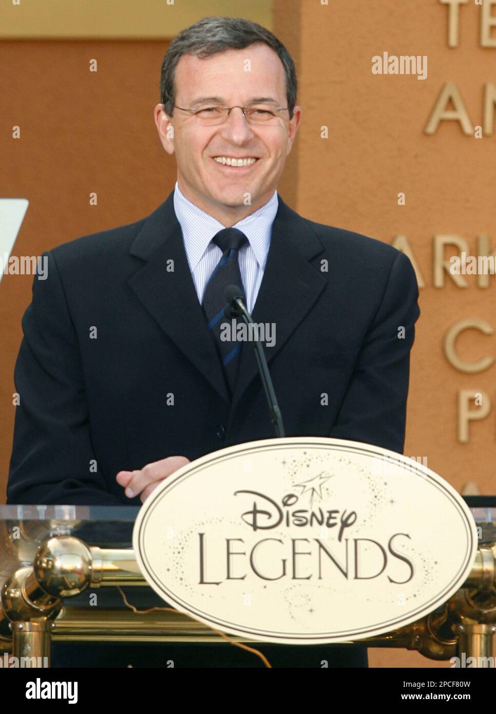 Disney President and CEO, Robert A. Iger, speaks during the Disney ...