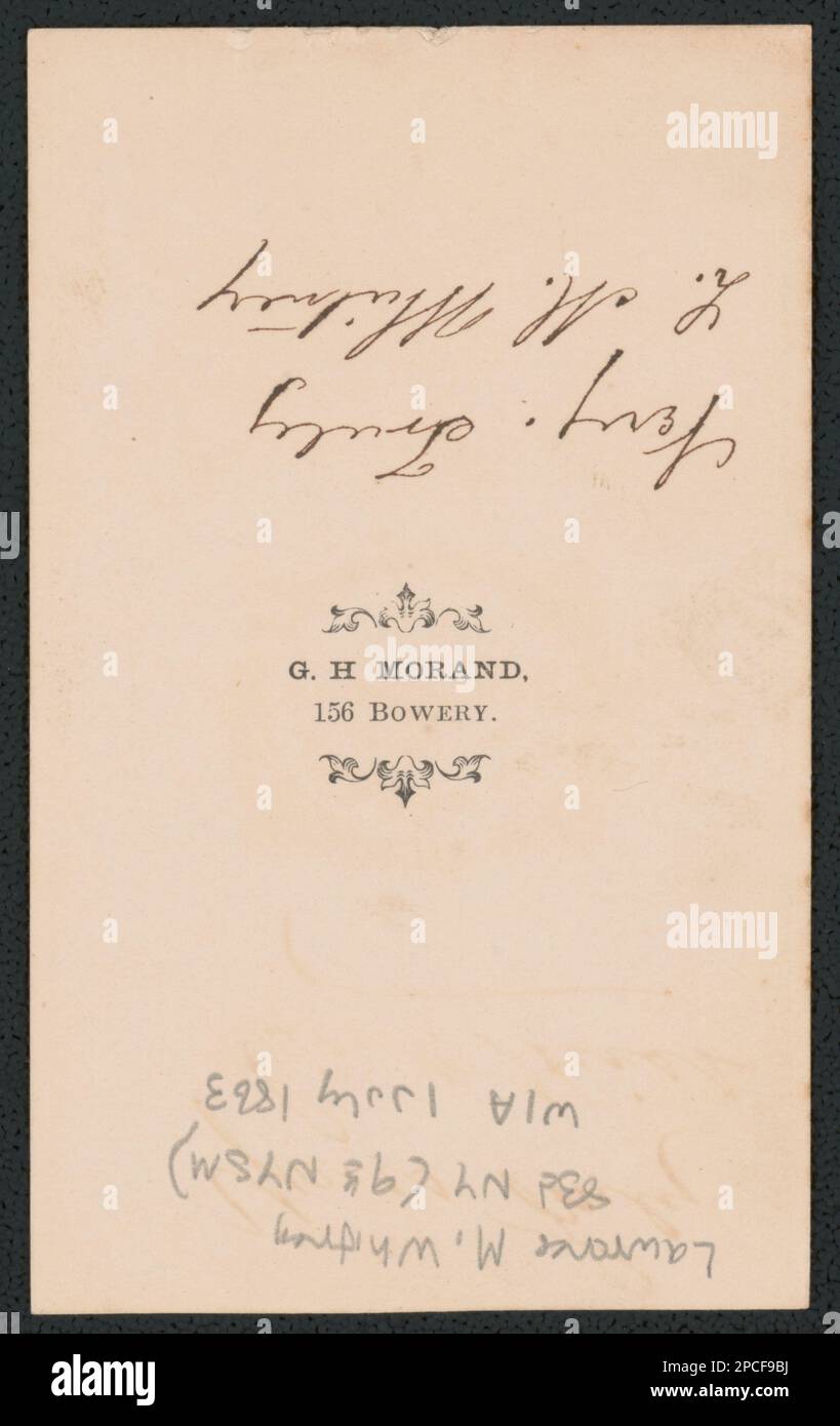 Captain Lawrence M. Whitney of Co. E and Co. F, 83rd New York Infantry ...