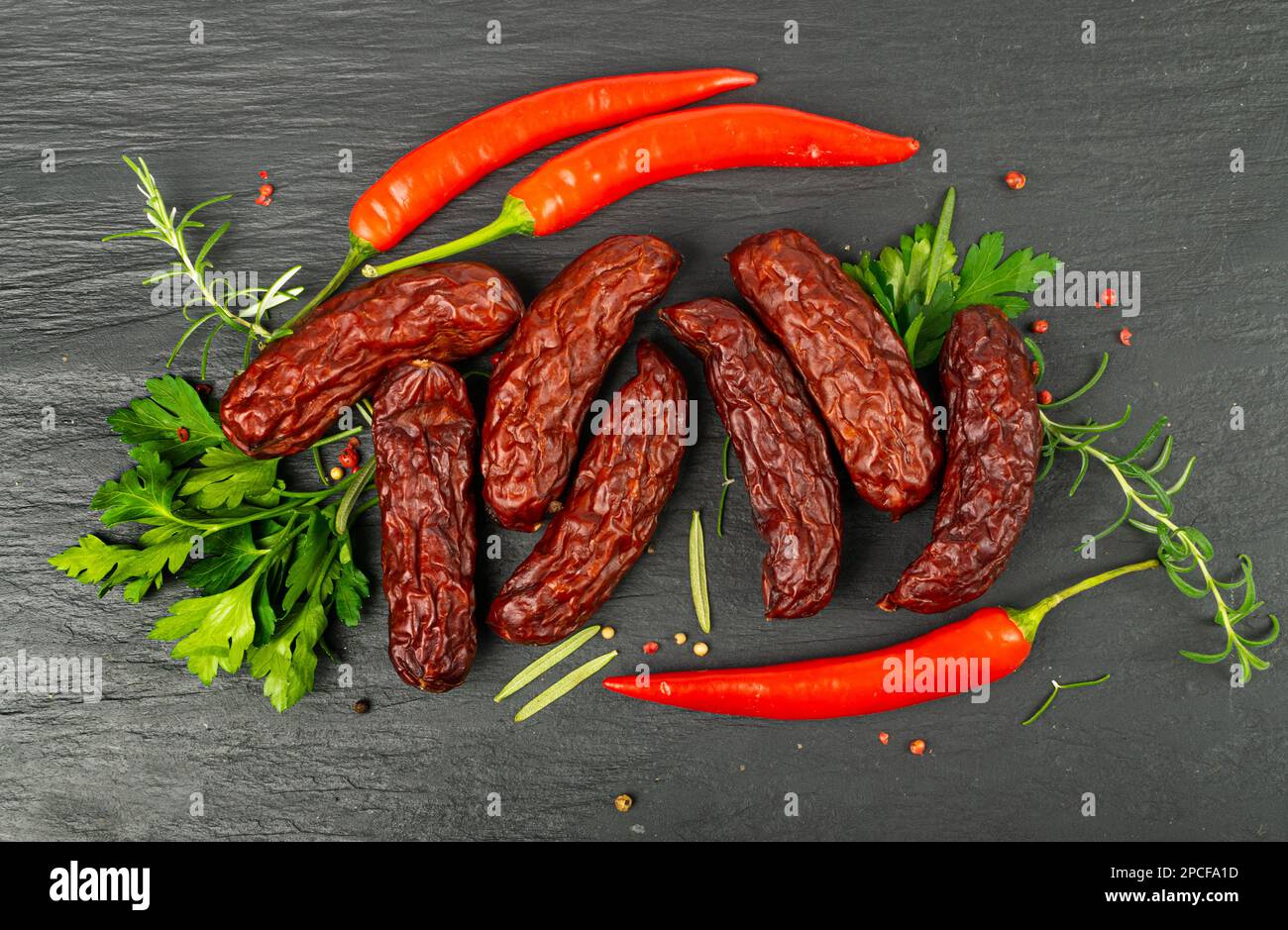 Dry Smoked Sausages, Salami Sticks, Kielbasa, Cabanossi, Kabanos, Dry ...