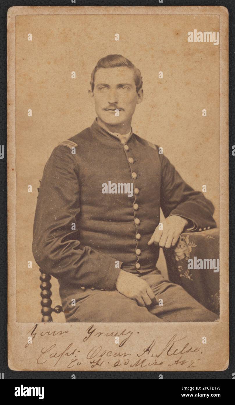 Captain Oscar A. Kelso of Co. A, 41st Illinois Infantry Regiment and Co. H, 6th U.S. Colored ...