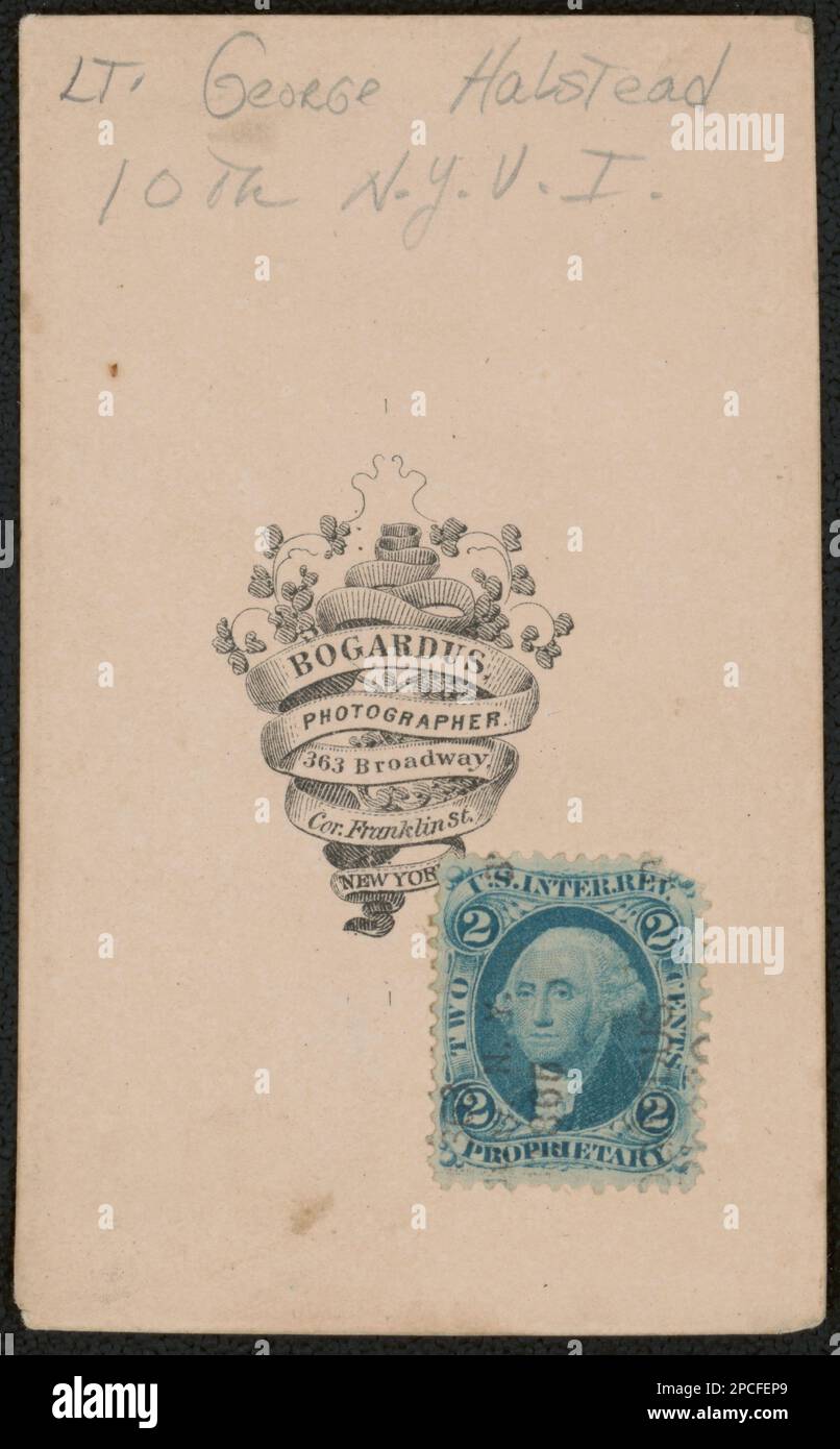 First Lieutenant George W. Halstead of Co. G and Co. D, 10th New York ...