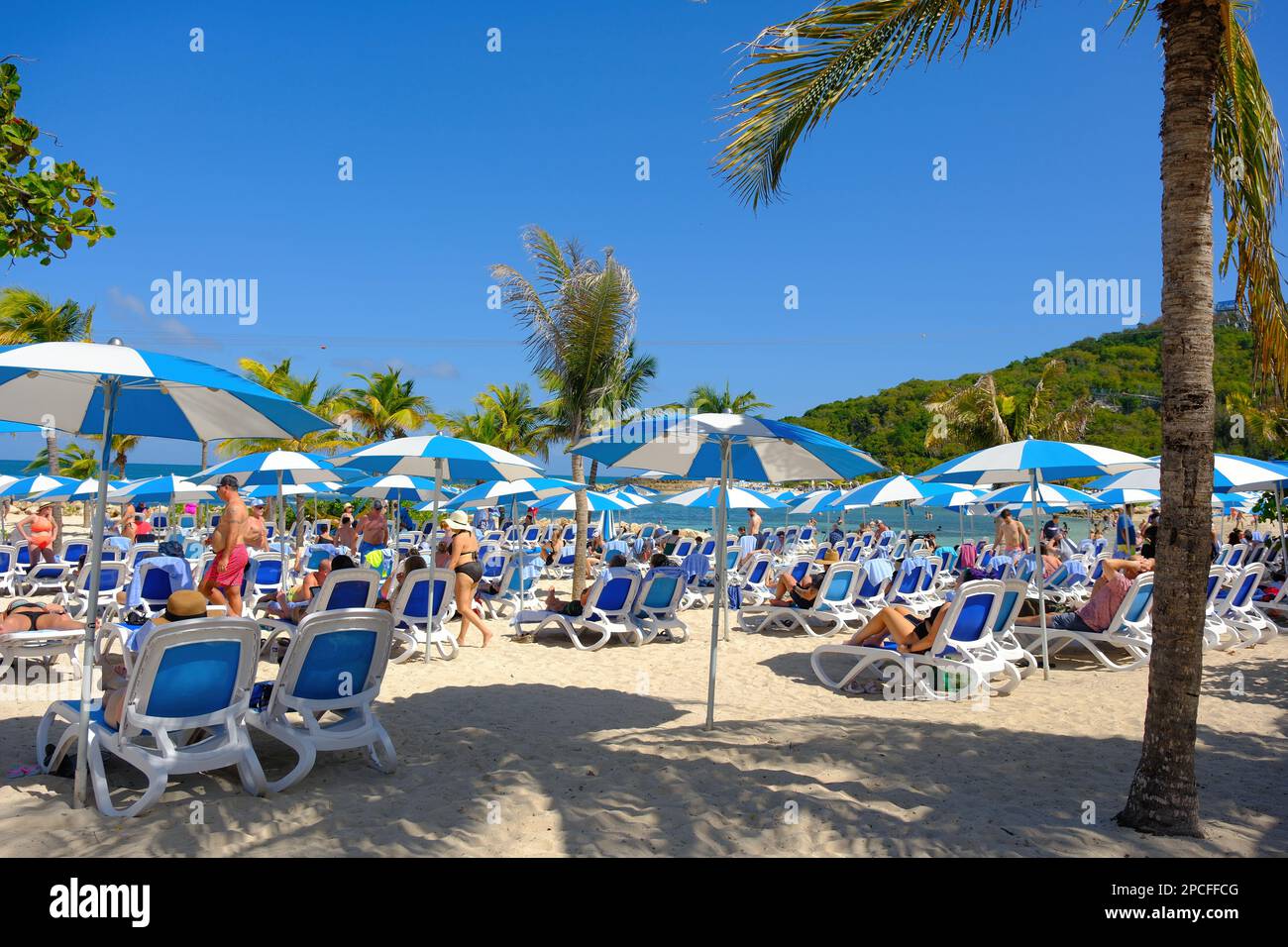 LABADEE, HAITI -January 31, 2023: Labadee is a port located on the ...