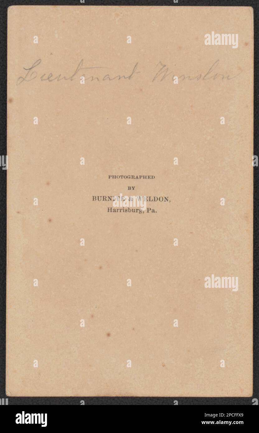 First Lieutenant Thomas B. Winslow of Co. G, 42nd Pennsylvania Infantry ...
