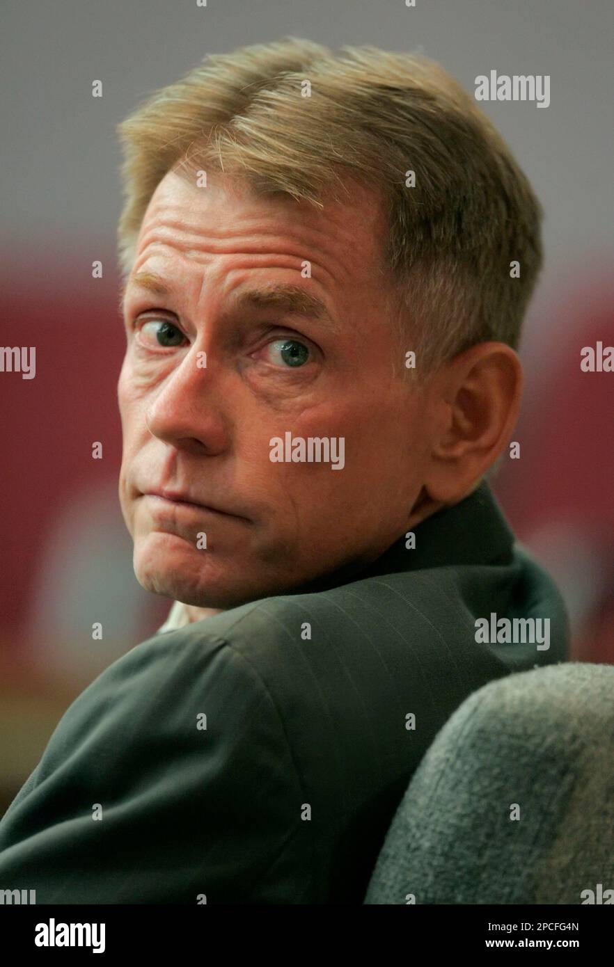 David Stagg looks back in the Johnson County District Courthouse Friday ...