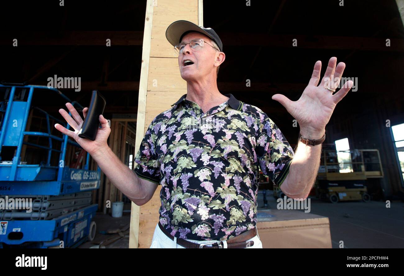 Larry Olsen talks about the construction of his new winery where he ...