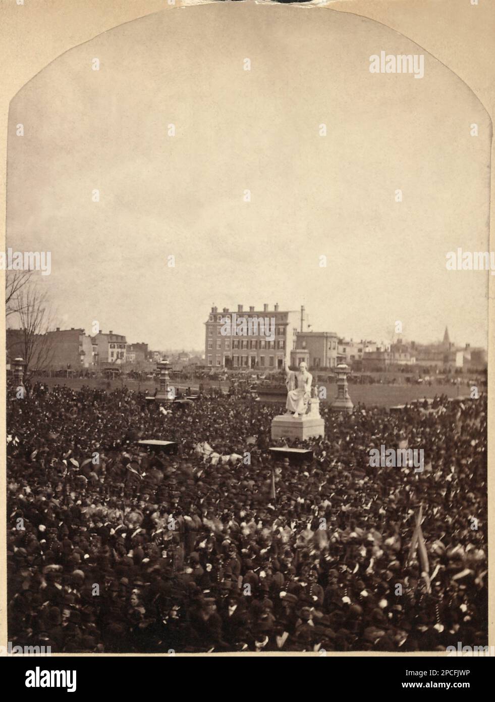 1877 , WASHINGTON DC , USA : Crowd at the inauguration of President ...
