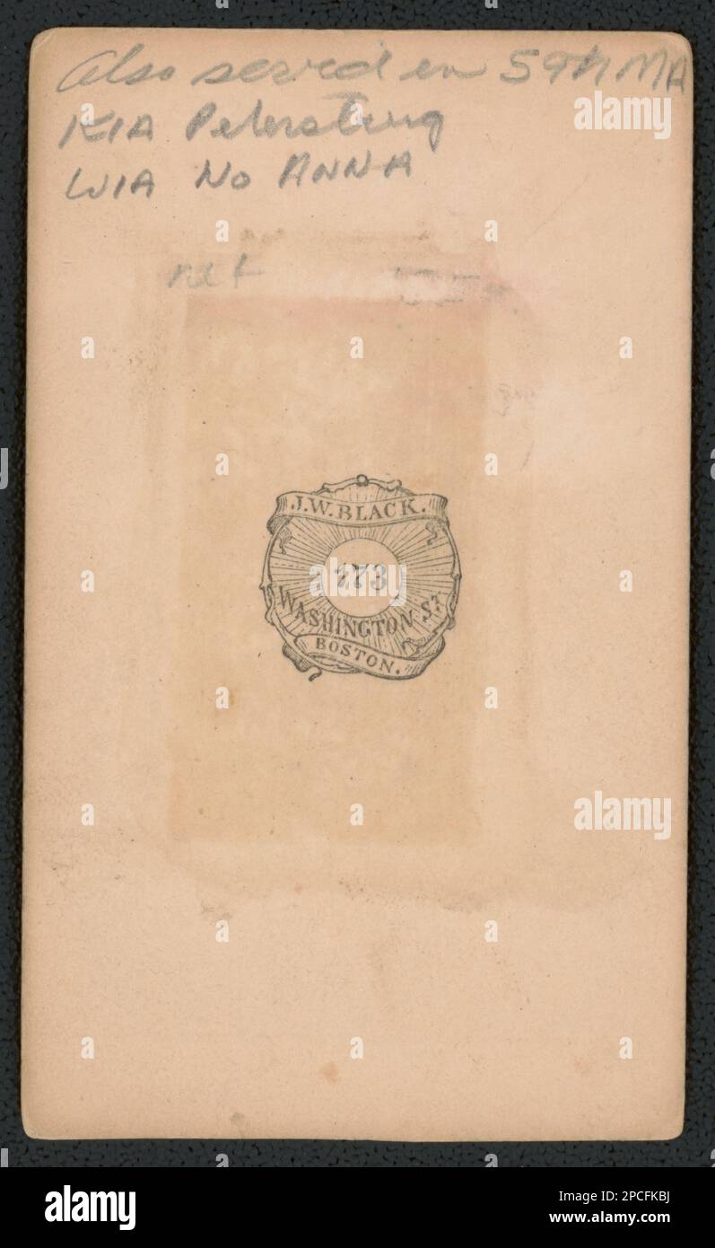 Captain Lewis E. Munroe of Co. K, 47th Massachusetts Infantry Regiment ...