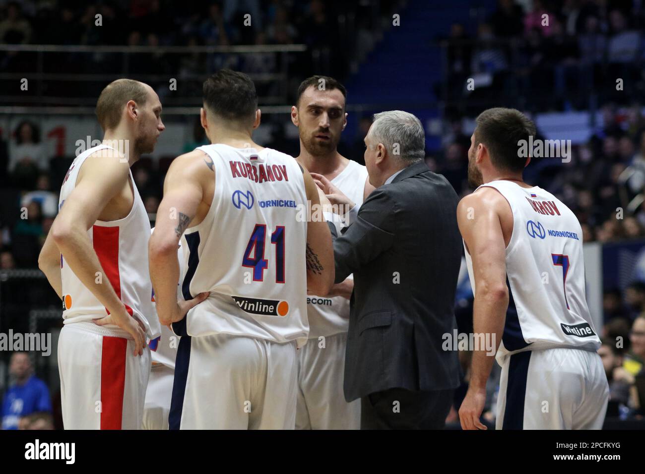 Saint Petersburg, Russia. 13th Mar, 2023. Dejan Davidovac (No.14 ...