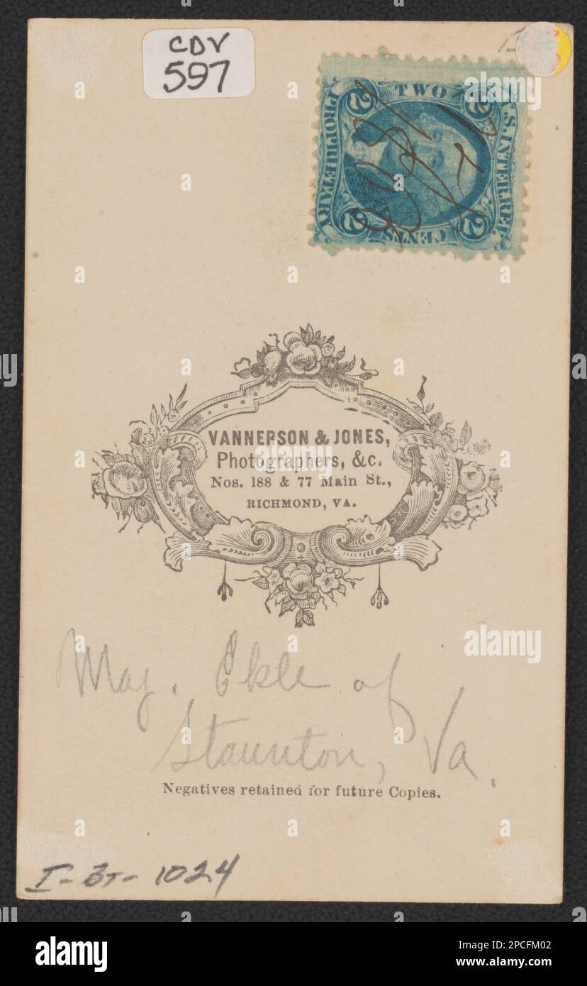 Major Benjamin Franklin Eakle of Co. A, 14th Virginia Cavalry Regiment ...