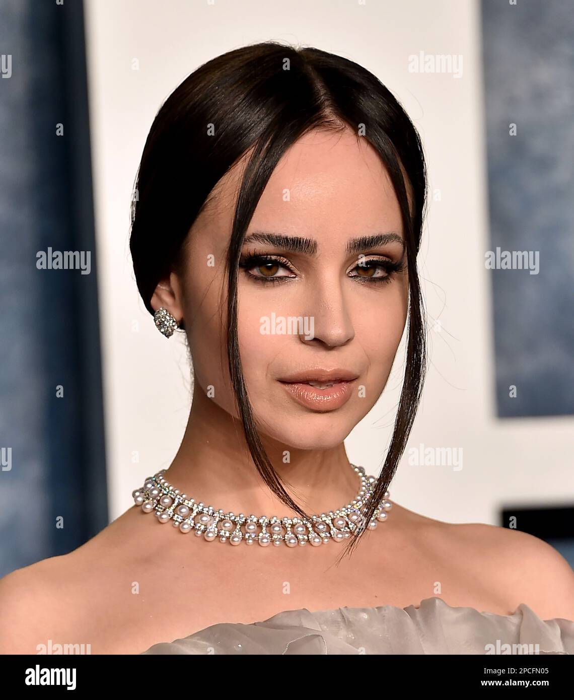 Sofia Carson arriving at the Vanity Fair Oscar Party held at the Wallis ...