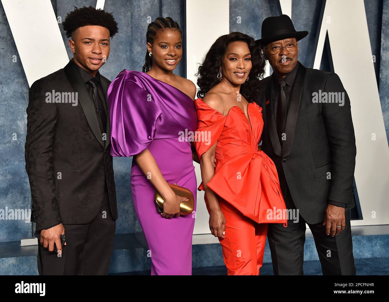 Slater Vance, Bronwyn Vance, Angela Bassett and Courtney B. Vance ...
