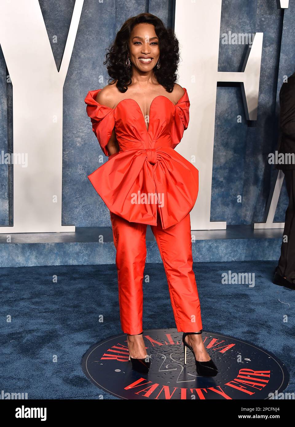 Angela Bassett arriving at the Vanity Fair Oscar Party held at the ...