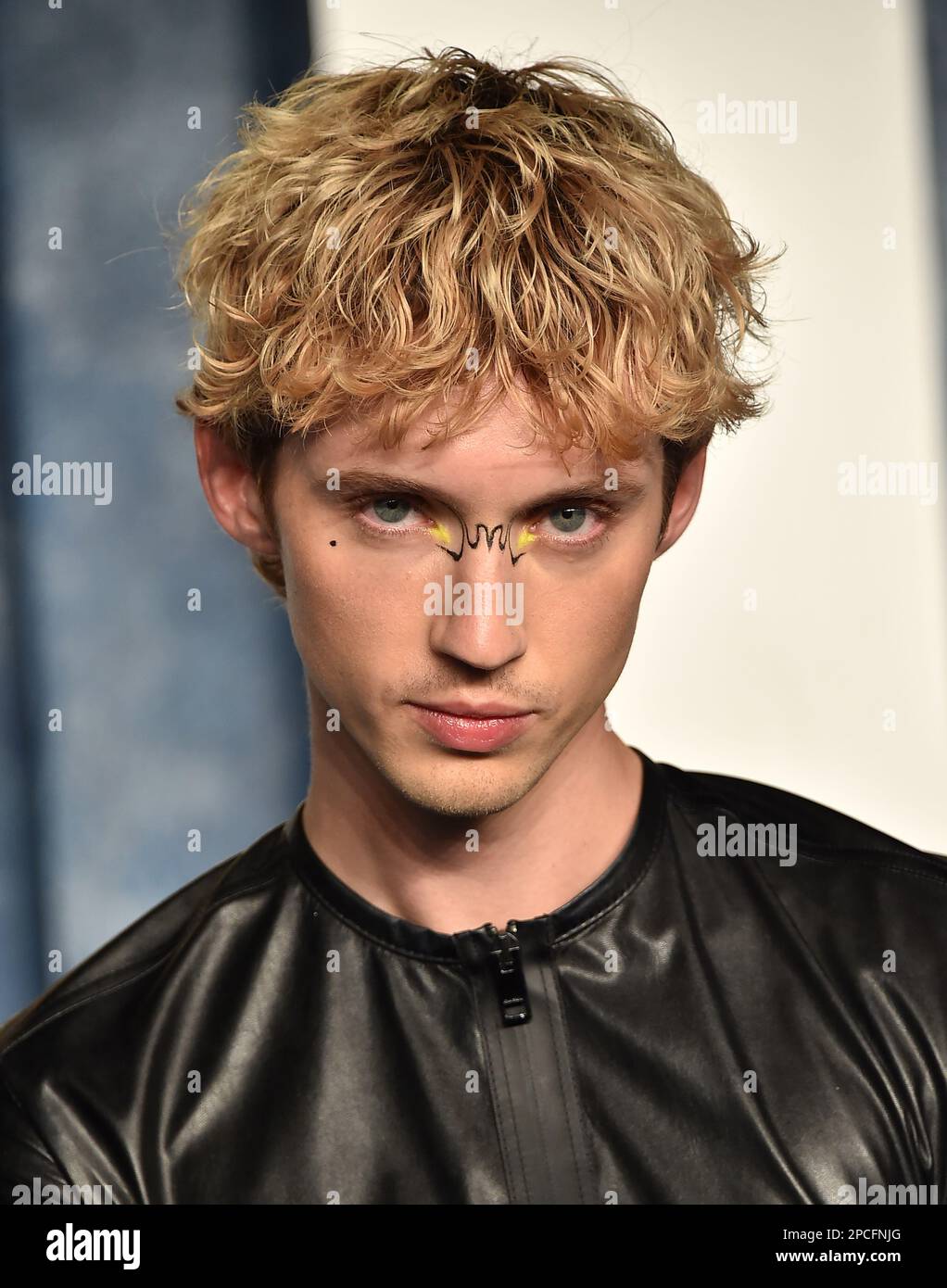 Troye Sivan arriving at the Vanity Fair Oscar Party held at the Wallis ...